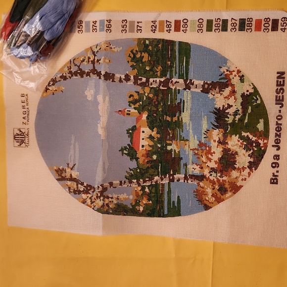 Vintage needlepoint | Wall Decor | Vintage Needlepoint Kit | Poshmark